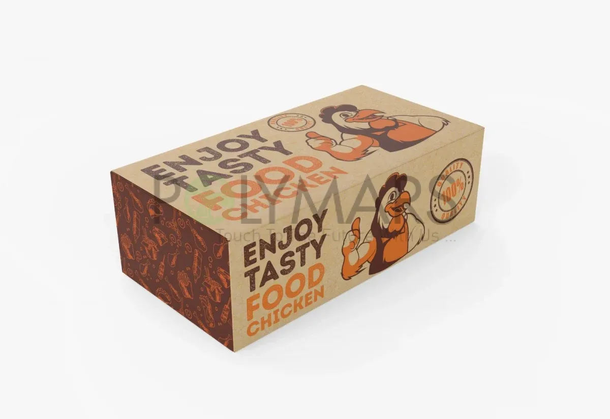Kraft Medium Fried Chicken Box - Polymars Packaging Solution